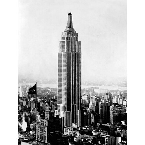 Плакат, постер на холсте New York/Нью Йорк/винтажный/ретро. Размер 42 х 60 см