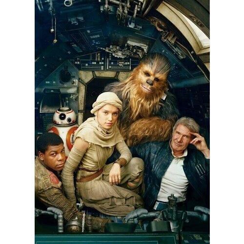 Плакат, постер на бумаге Звездные войны: Пробуждение силы (Star Wars Episode VII-The Force Awakens), Джей Джей Абрамс. Размер 42 х 60 см