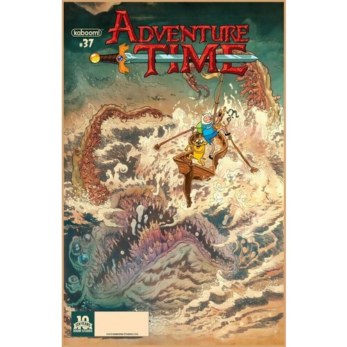 Плакат, постер на бумаге Adventure time/Время приключений/. Размер 42 х 60 см