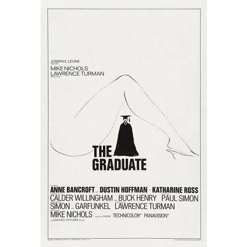 Плакат, постер на бумаге Выпускник (The Graduate), Майк Николс. Размер 21 х 30 см