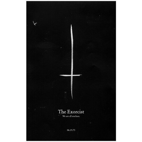 Плакат, постер на холсте The Exorcist/Изгоняющий дьявола. Размер 42 х 60 см
