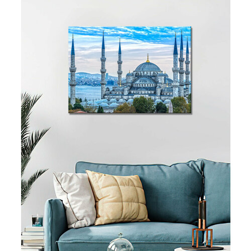 Интерьерная картина на холсте - Голубая мечеть 30х40