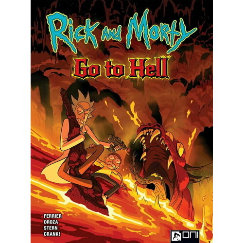 Плакат, постер на холсте Rick And Morty-Go To Hell /Рик и Морти/искусство/арт/абстракция/творчество. Размер 42 х 60 см