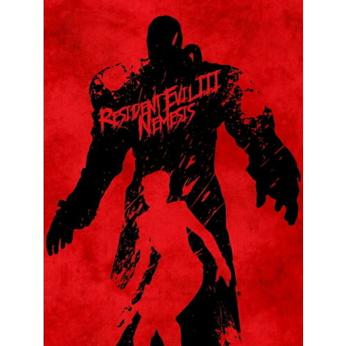 Плакат, постер на холсте Resident Evil 3/Обитель зла 3/игровые/игра/компьютерные герои персонажи. Размер 30 х 42 см