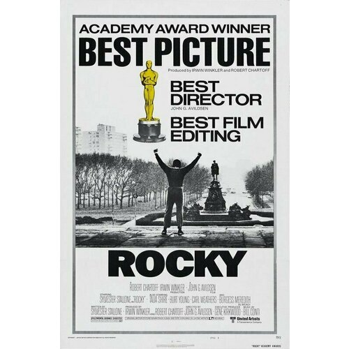 Плакат, постер на холсте Рокки (Rocky), Джон Г. Эвилдсен. Размер 21 х 30 см