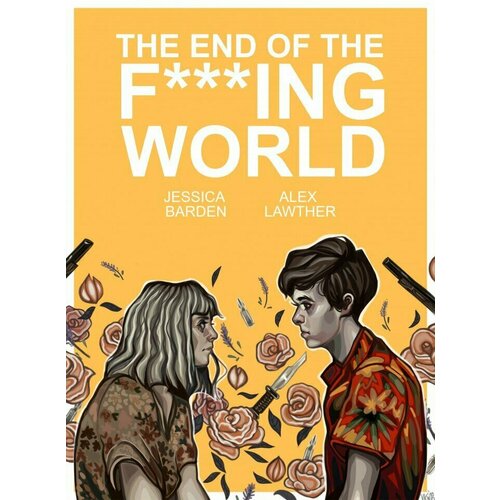 Плакат, постер на холсте The End Of The F***ing World/Конец ***го мира. Размер 60 на 84 см