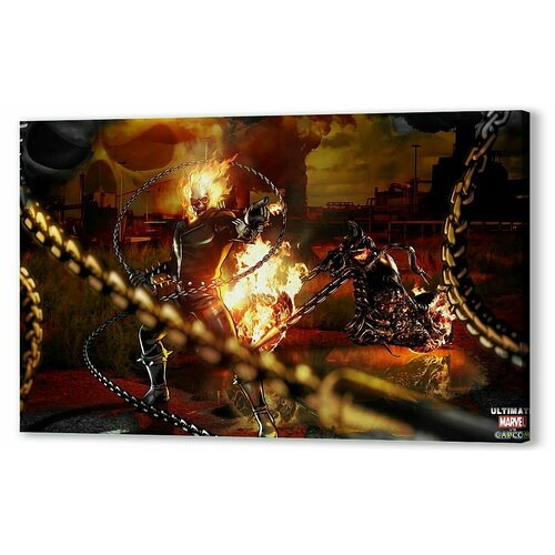 Плакат, постер на бумаге Ultimate Marvel Vs. Capcom 3. Размер 60 х 84 см
