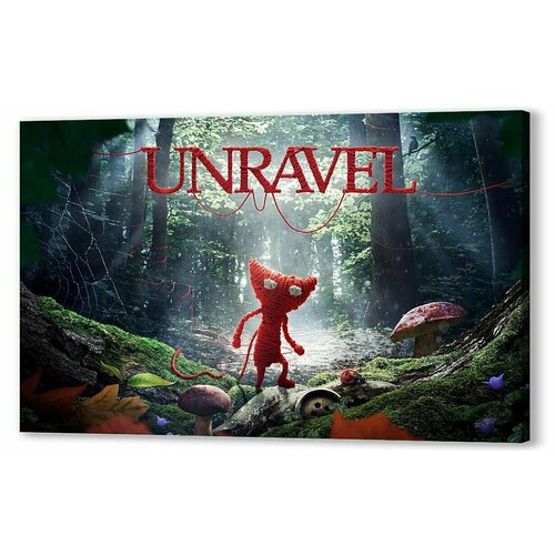 Плакат, постер на холсте Unravel. Размер 30 х 42 см