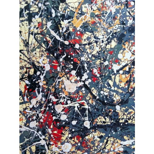 Плакат, постер на холсте Pollock Jackson/Поллок Джексон-Без названия/искусство/арт/абстракция/творчество. Размер 21 х 30 см