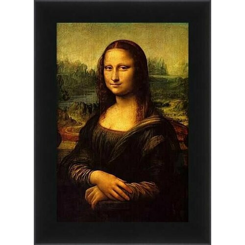 Плакат, постер на бумаге Мона Лиза (Джоконда). Леонардо да Винчи. Размер 21 х 30 см
