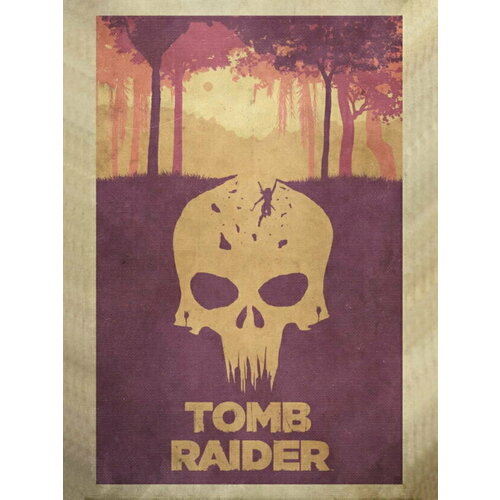 Плакат, постер на холсте Tomb Raider/игровые/игра/компьютерные герои персонажи. Размер 30 х 42 см