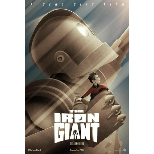 Плакат, постер на бумаге Стальной гигант (The Iron Giant, 1999). Размер 21 на 30 см