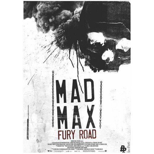 Плакат, постер на бумаге Безумный Макс: Дорога ярости (Mad Max: Fury Road, 2015г). Размер 30 х 42 см