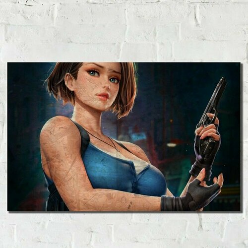Картина интерьерная на рельефной доске, рисунок ОСП игра Resident Evil 6 - 11929