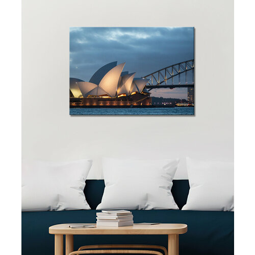 Картина/Картина на холсте для интерьера/Картина на стену/Картина для кухни/ -Австралия Сиднейская опера 5 50х70