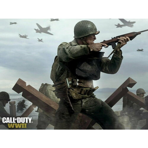 Плакат, постер на холсте Call Of Duty/игровые/игра/компьютерные герои персонажи. Размер 30 х 42 см