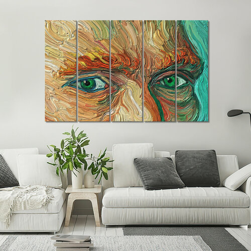 Модульная картина/Модульная картина на холсте/Модульная картина в подарок/ Ван Гог/ van Gogh 125х80