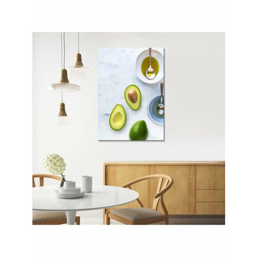 Картина на холсте с подрамником Авокадо и масло 50Х70