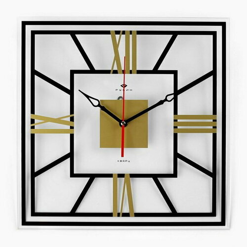 Часы настенные, интерьерные "Рим", бесшумные, 35 x 35 см