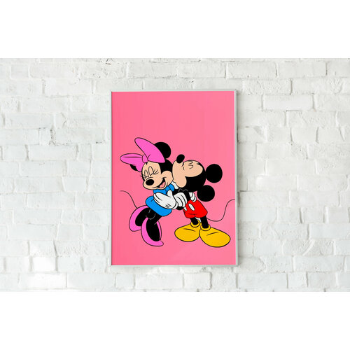 Плакат без рамы Микки Мауса/Минни Маус/Mickey Mouse/ Плакат на стену 33х48 см / Постер формата А3+
