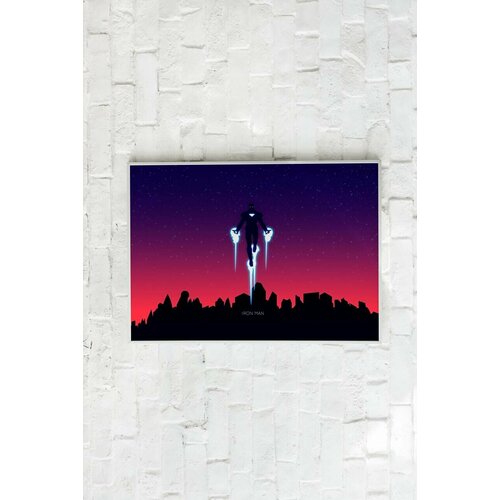 Плакат без рамы Железный человек/ Iron Man/ Плакат на стену 21х30 см / Постер формата А4