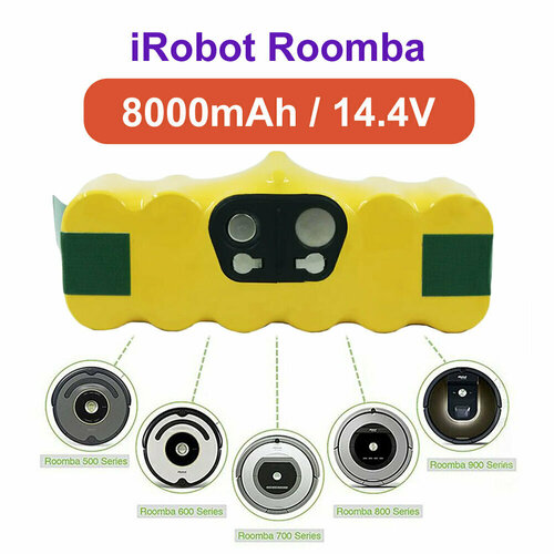Аккумулятор для робота-пылесоса iRobot Roomba, 14,4V 8000 mAh Ni-MH Для Айробот Румба моделей 500, 510, 530, 540, 550, 560, 570, 580, 600, 700, R3