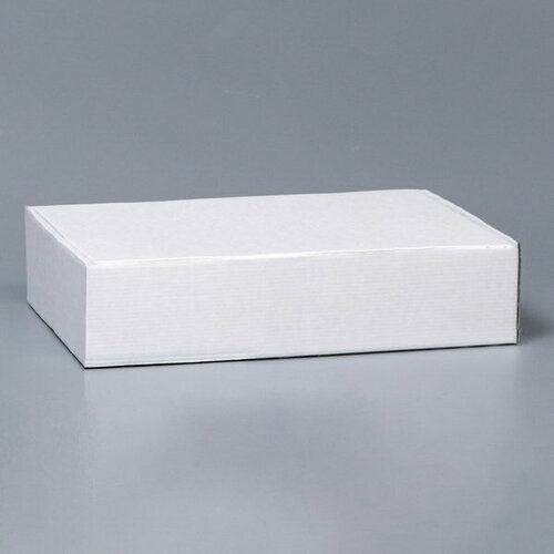 Коробка самосборная, белая, 38 x 28 x 9 см, 5 шт.