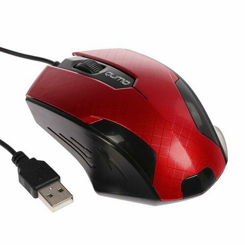 Мышь M14 Office, проводная, оптическая, 3 кнопки, 1000 dpi, USB, красная