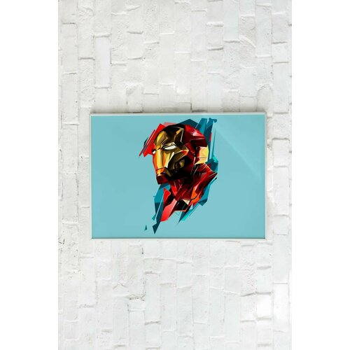 Плакат Желеный человек/Iron man/Абстракция/ Плакат на стену 30х42 см / Постер формата А3