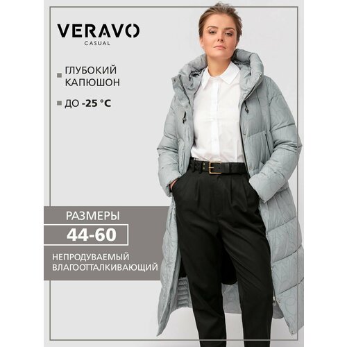 Пуховик VeraVo, размер 46, серый