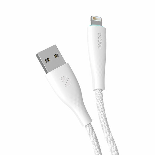 Дата-кабель Fly USB - Lightning, 1м, белый, Deppa, Deppa 72530