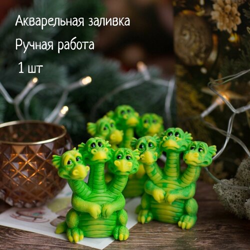 Мыло ручной работы от Mylnyis змей Горыныч зеленый, 1 шт. подарок
