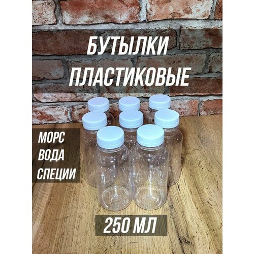 Бутылка для воды и морса пластиковая 250 мл