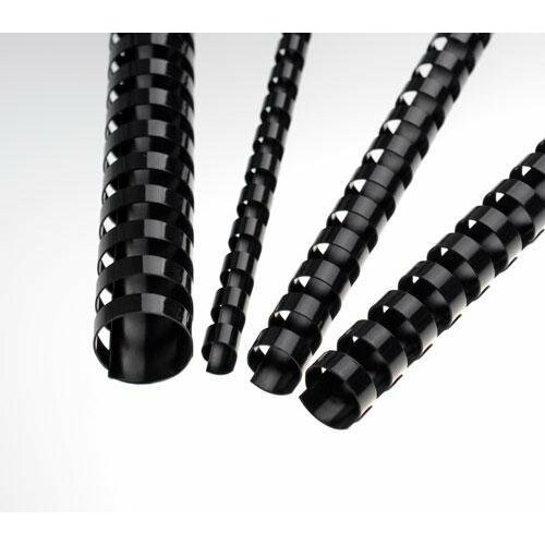 Пружины для переплета пластиковые Bulros 32 мм черные, 50 шт.