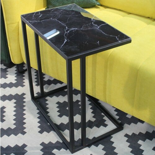 Стол приставной для ноутбука / металл + стекло /55х35 см