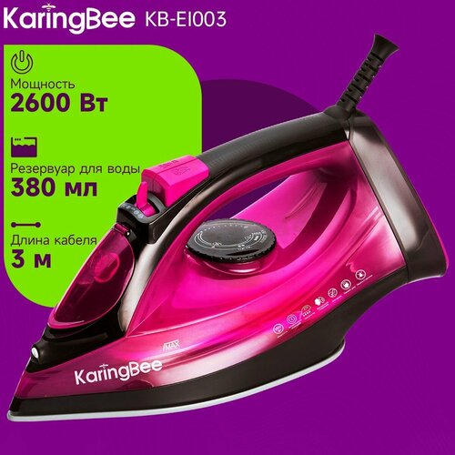 Утюг с отпаривателем KaringBee KB-EI003, красный