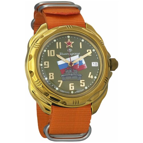 Наручные часы Восток Командирские Мужские Командирские 219435, оранжевый