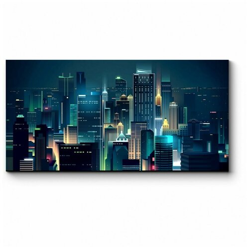 Модульная картина Ночной город170x85
