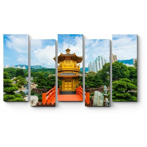 Модульная картина Великолепие Гонконга90x52