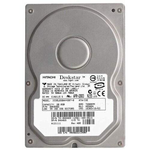 Жесткий диск Dell 08K0992 30GB IDE 3,5" HDD