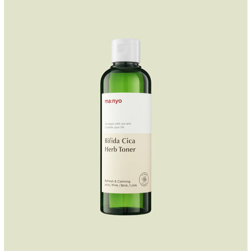 Manyo Factory Bifida Cica Herb Toner - очищающий тонер против воспалений для чувствительной кожи