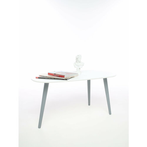 Журнальный столик Нико (белый/серый)