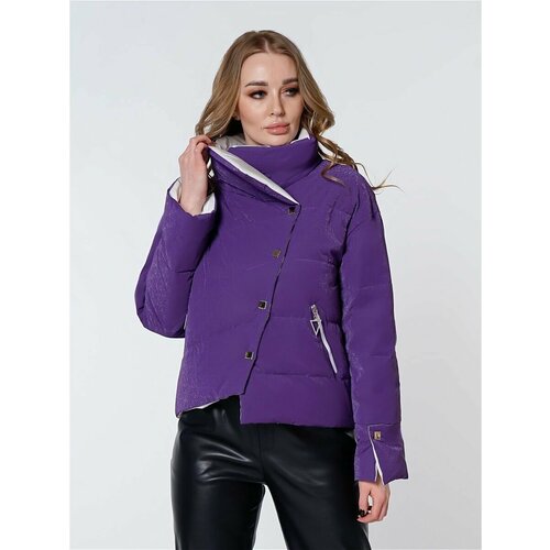 Куртка-рубашка  Riches, размер 42, фиолетовый
