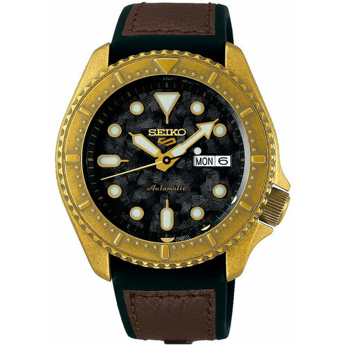 Наручные часы SEIKO 5 Sports SRPE80K1, золотой