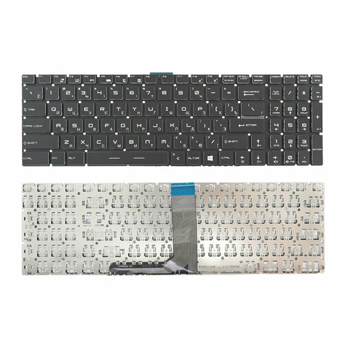 Клавиатура для ноутбука MSI GT72, GS60, GS70, WS60, GE62, GE72 черная, без рамки
