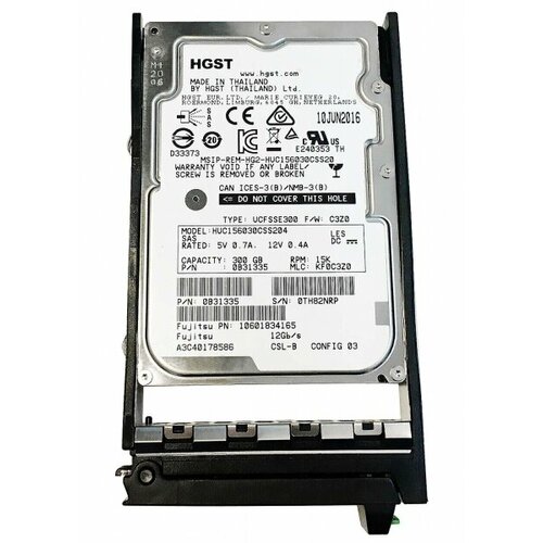 Жесткий диск Fujitsu 10601834165 300GB 15000 SAS HDD 2,5"
