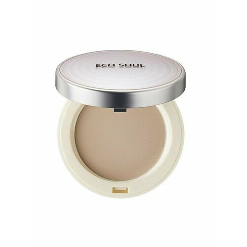 The Saem Пудра компактная Eco Soul Luxury Gold Pact, 21 Light Beige