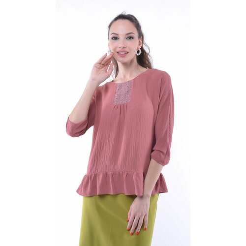 Блуза Тамбовчанка, размер 42, розовый