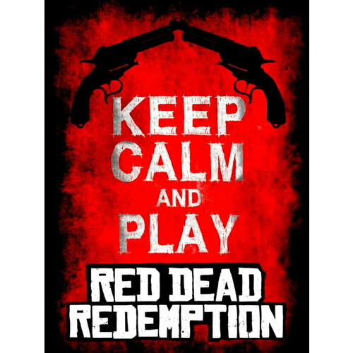 Плакат, постер на холсте Red Dead Redemption 2/игровые/игра/компьютерные герои персонажи. Размер 30 х 42 см