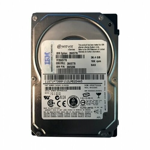 Жесткий диск IBM 26K5778 36Gb 10000 SAS 2,5" HDD
